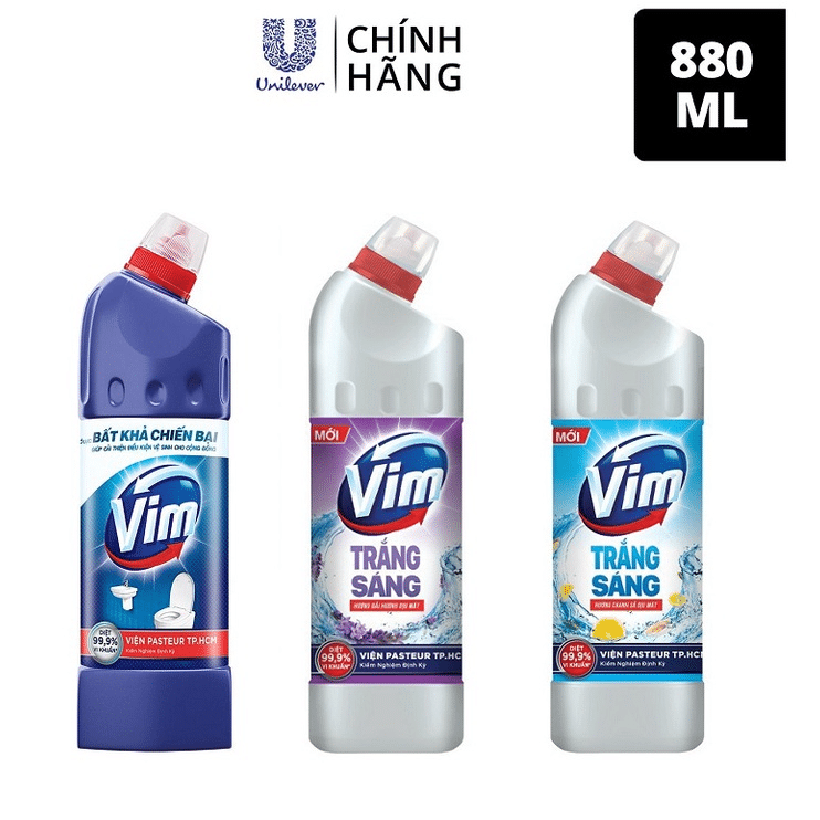 Nước Tẩy Bồn Cầu / Nhà Tắm VIM 880ml – VPP Bến Tre